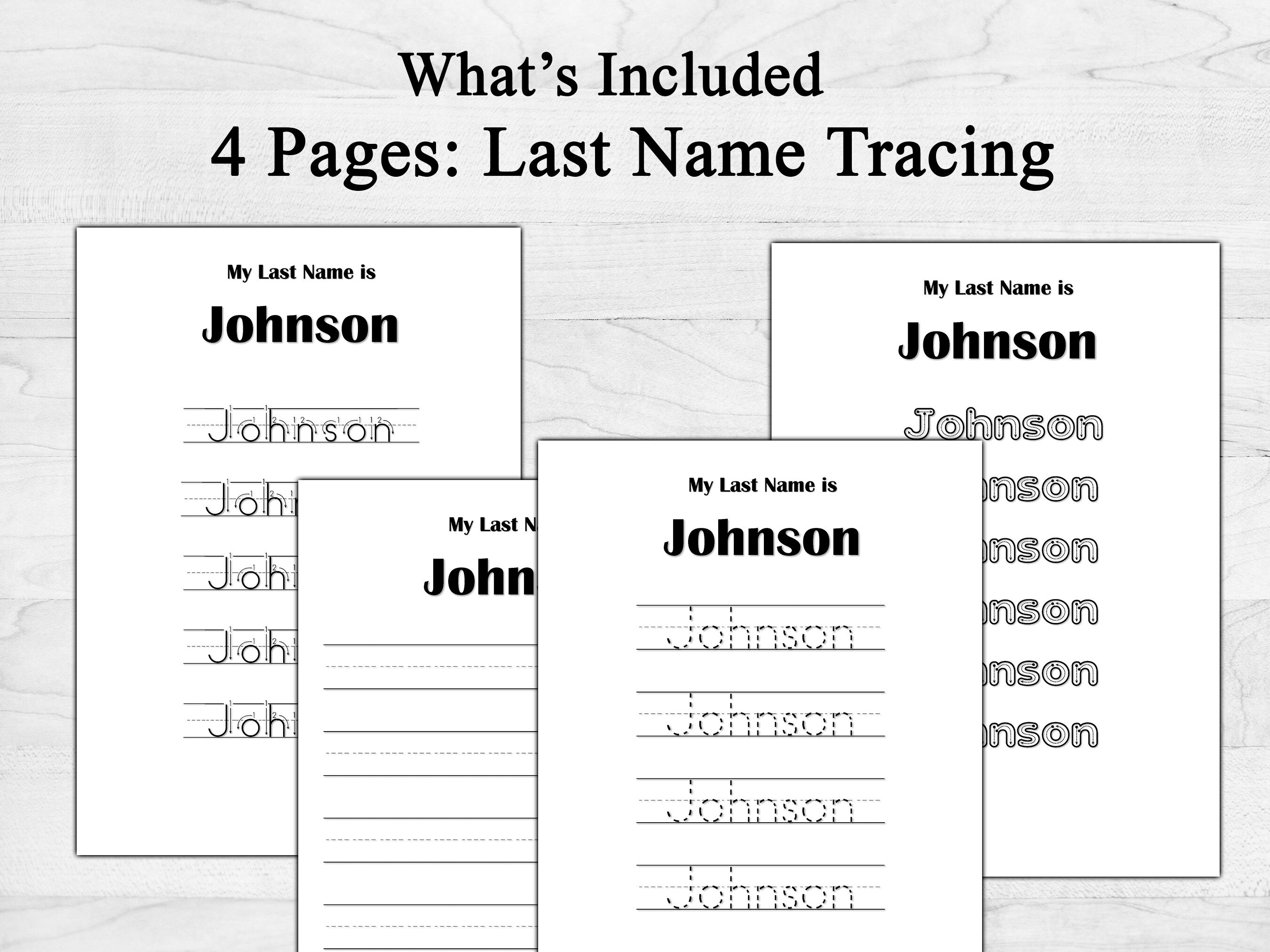 Custom Name Tracing, Personalized Tracing, Handwriting Practice, Name ...