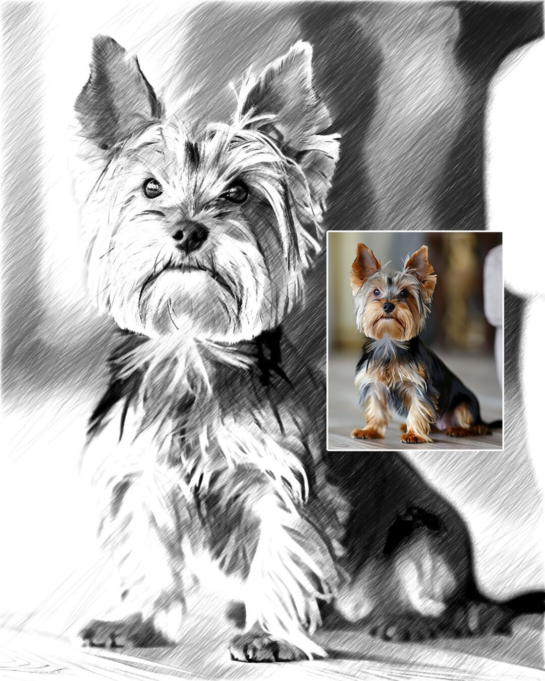 Customer Dog Portrait Artful Dog Portrait Dogs Portrait From Photo Dogs ...