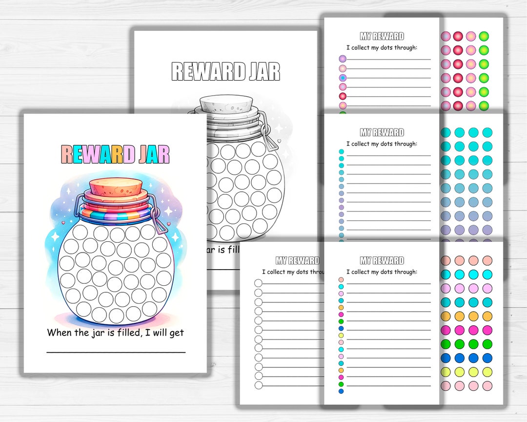 Reward Jar Chart for Kids Reward Chart for Kids Reward Jar for Kids ...