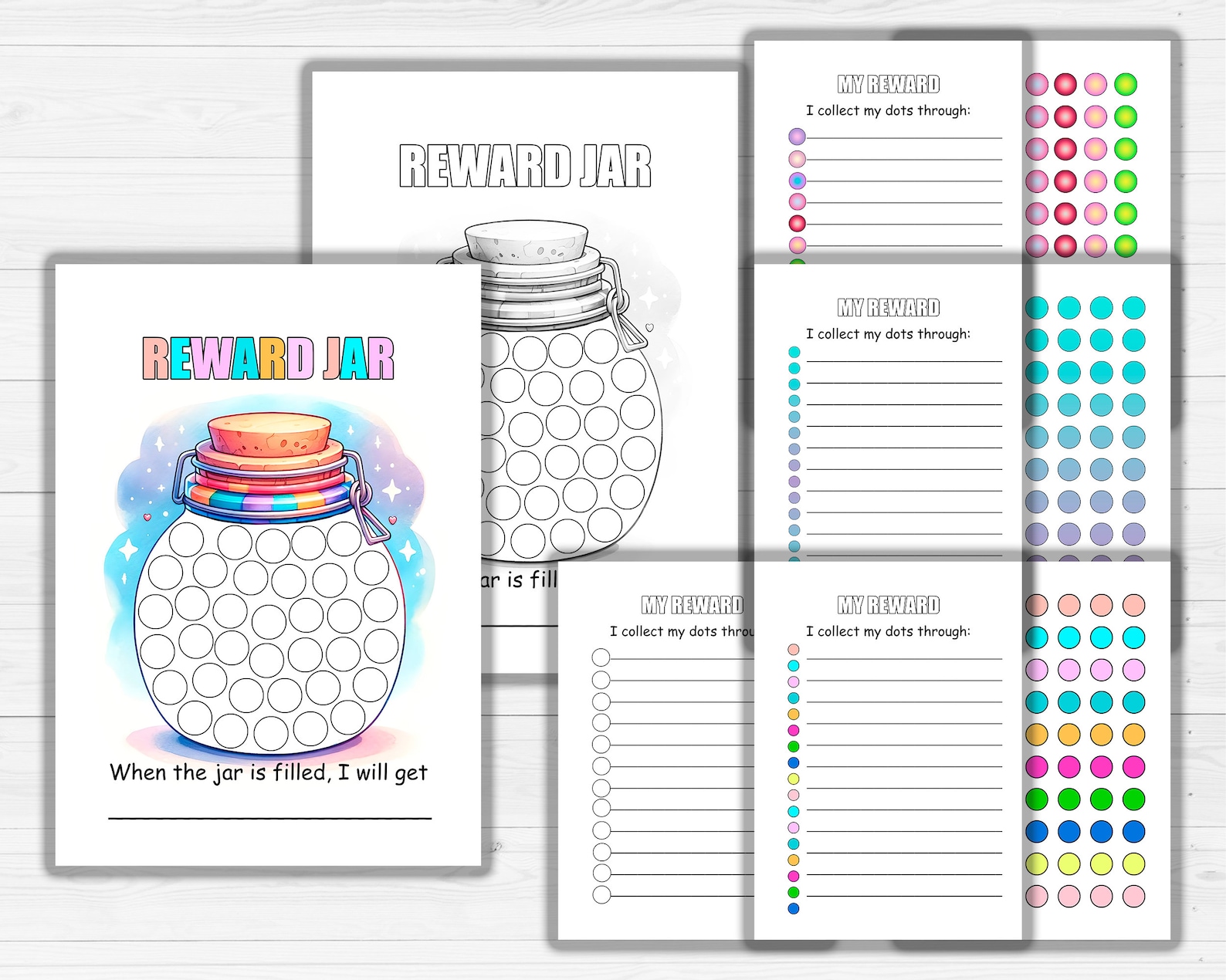 Reward Jar Chart for Kids Reward Chart for Kids Reward Jar for Kids ...