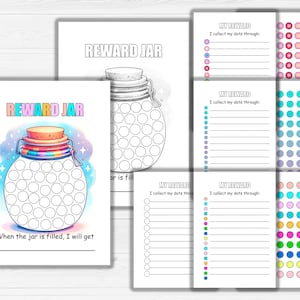 Reward Jar Chart for Kids Reward Chart for Kids Reward Jar for Kids ...
