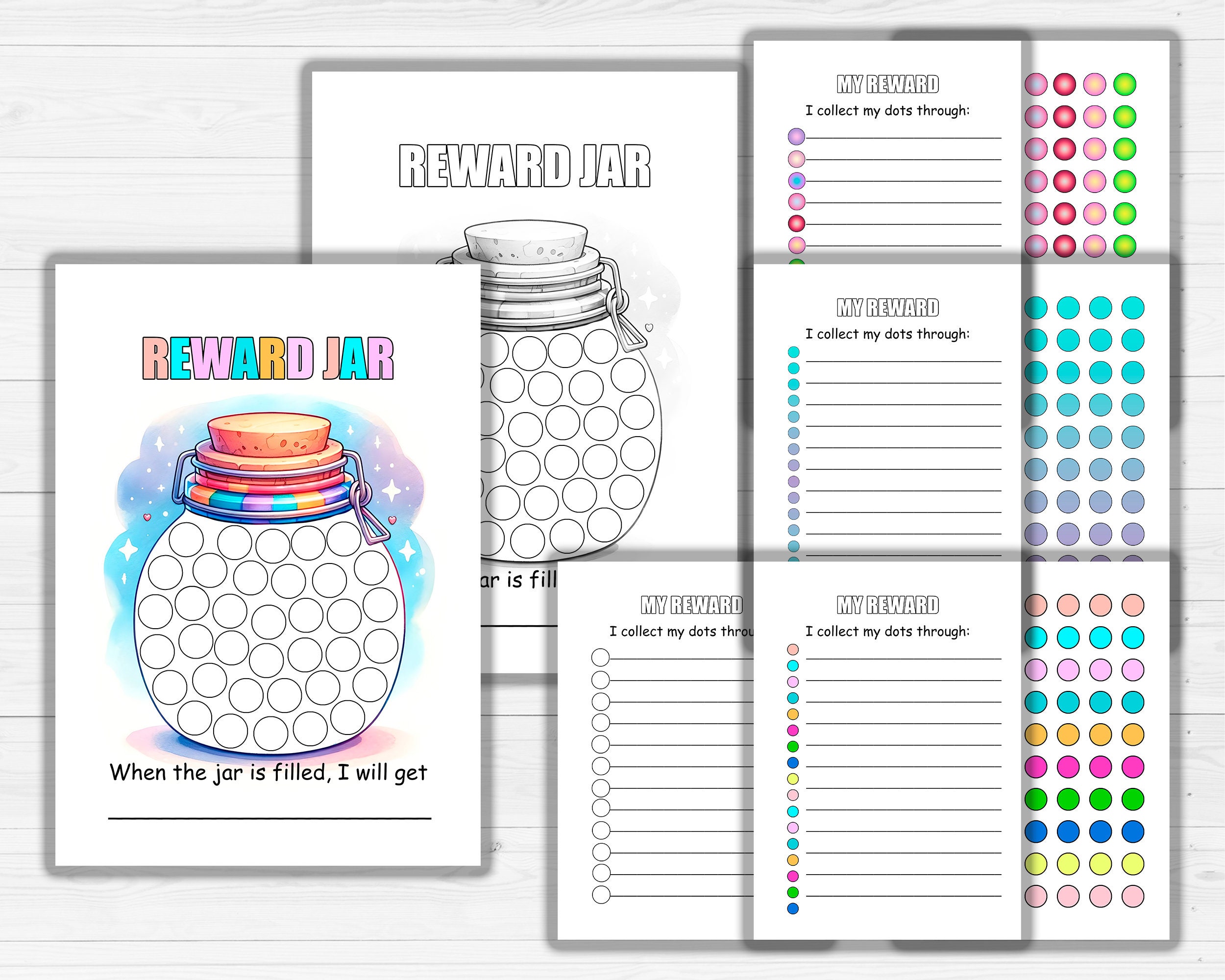 Reward Jar Chart for Kids Reward Chart for Kids Reward Jar for Kids ...
