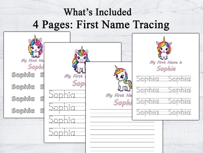 Handwriting Practice, Custom Name Tracing Sheet, Personalized Tracing ...