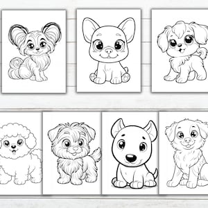 Kawaii Coloring Pages for Kids Puppy Coloring Pages for Dog Lovers Dog ...