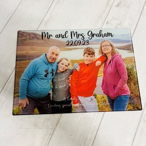 Personalised Glass Chopping Board, Photo Chopping Board, Custom Photo ...