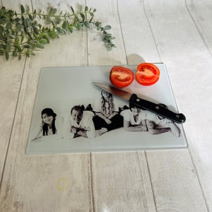 Personalised Glass Chopping Board, Photo Chopping Board, Baking Gift ...