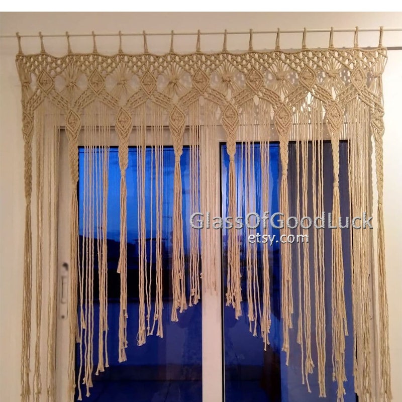 Macrame Valance - Etsy