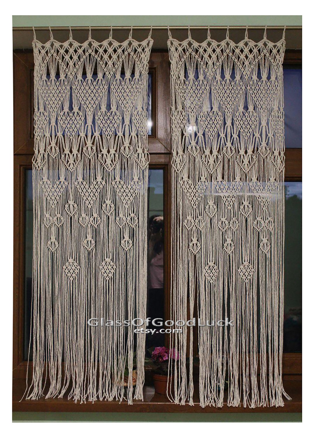 Macrame Curtain. Macrame Panel,, Macrame Wall Art. - Etsy