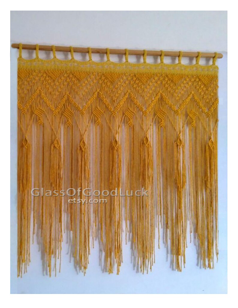 Decor Macrame Valance. Macrame Curtain..macrame Wall - Etsy