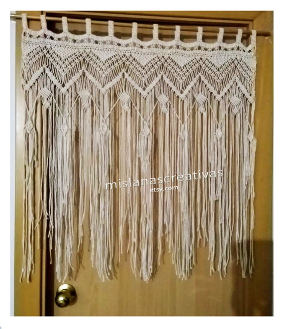 Decor Macrame Valance. Macrame Curtain..macrame Wall - Etsy