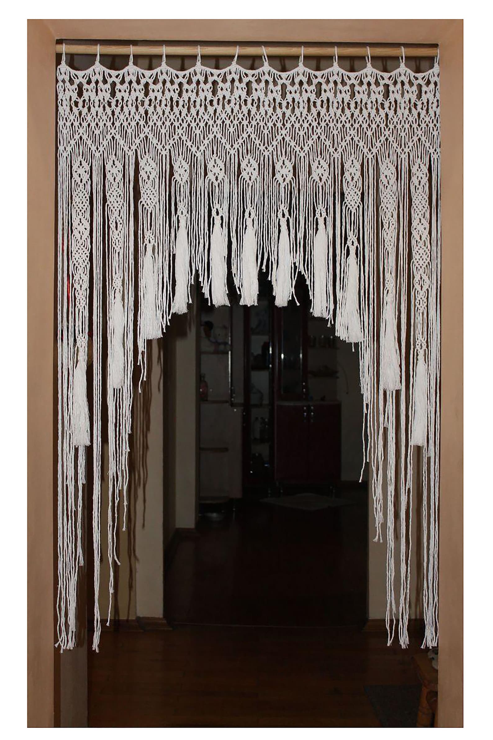 Macrame Curtain..macrame Wall Hanging.macrame Wall Art.macreme | Etsy