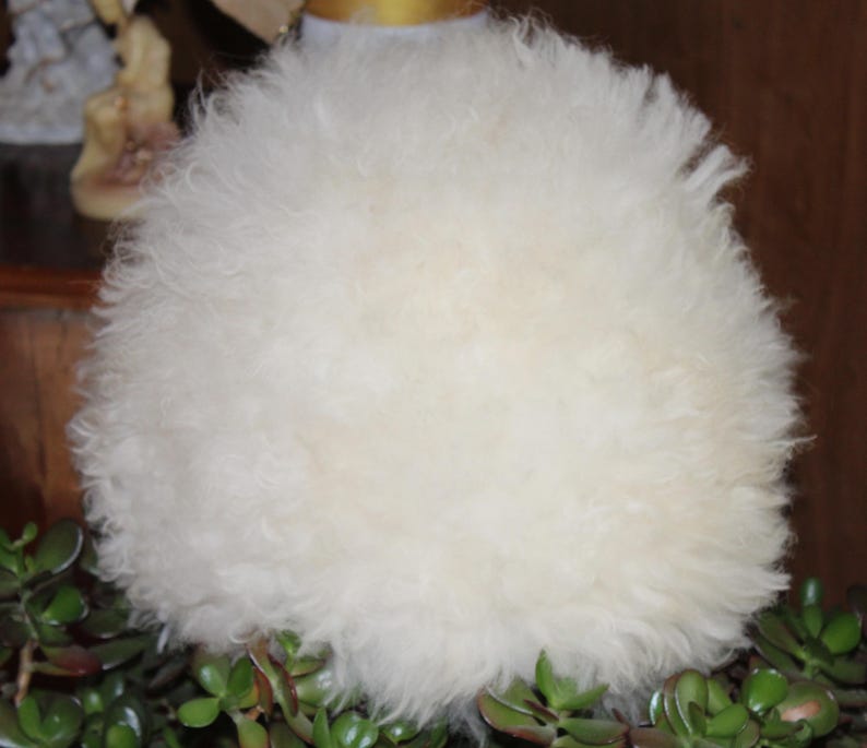 White Genuine Handmade Sheepskin Papakha Hat Caucasus Mountain Man Army ...