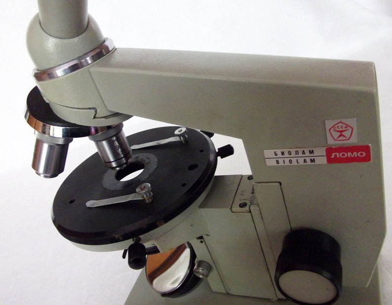 Vintage Soviet Biological Microscope Worker BIOLAM R-11 | Etsy