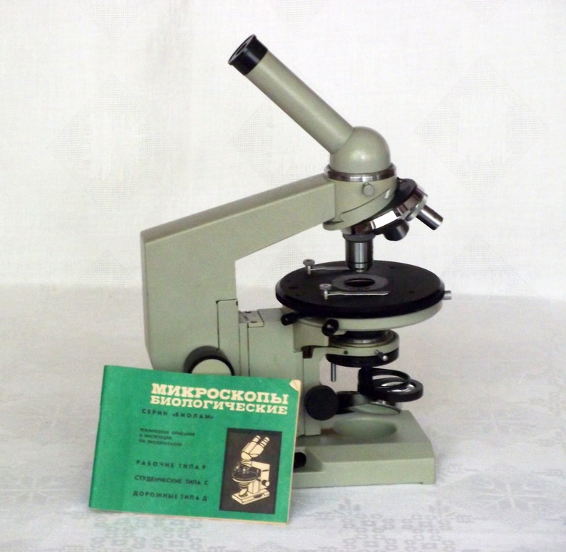 Vintage Soviet Biological Microscope Worker BIOLAM R-11 | Etsy