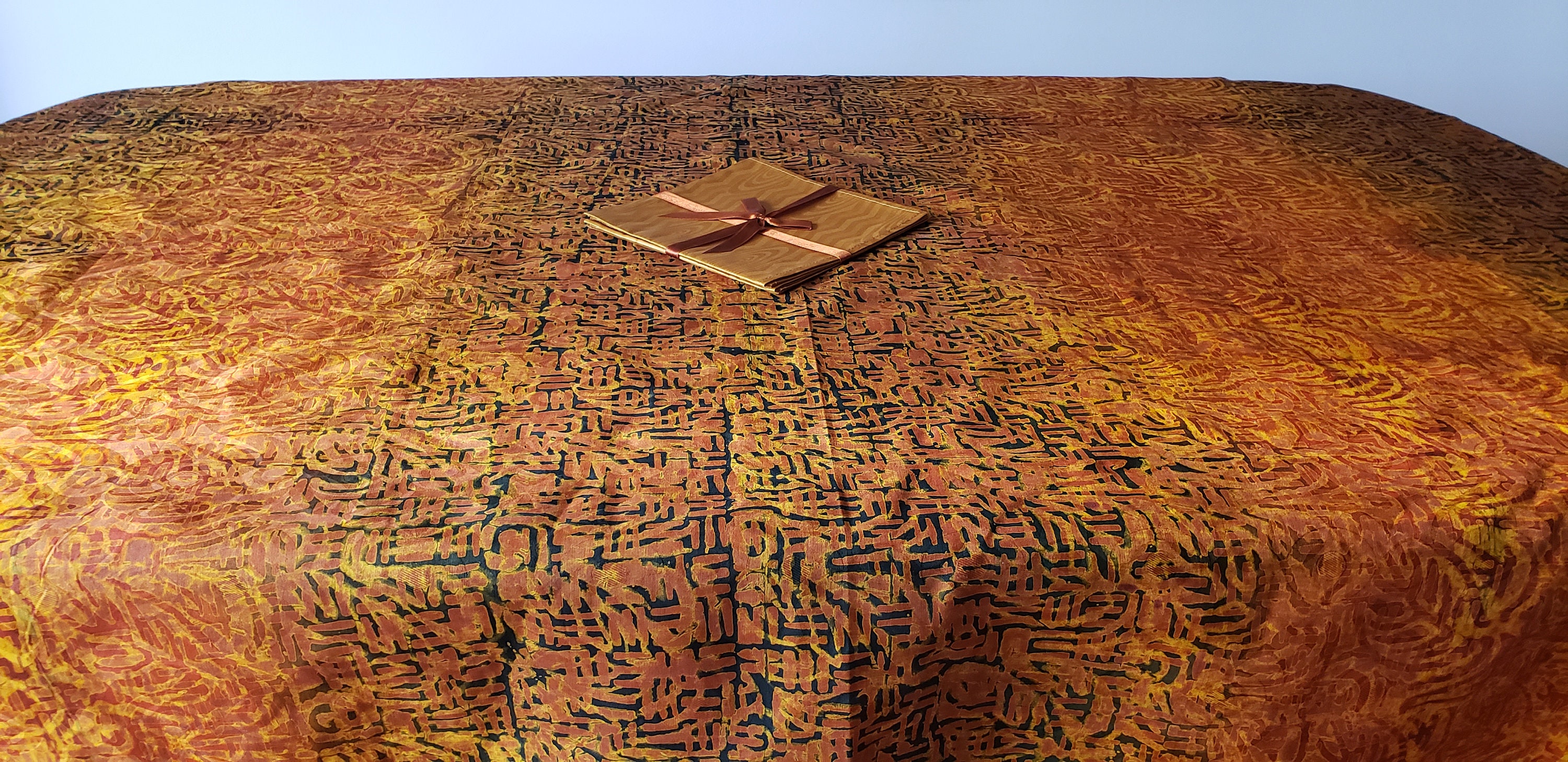 Firaw African Cotton Batik Tablecloth 4 Placemats 4 Dinner - Etsy