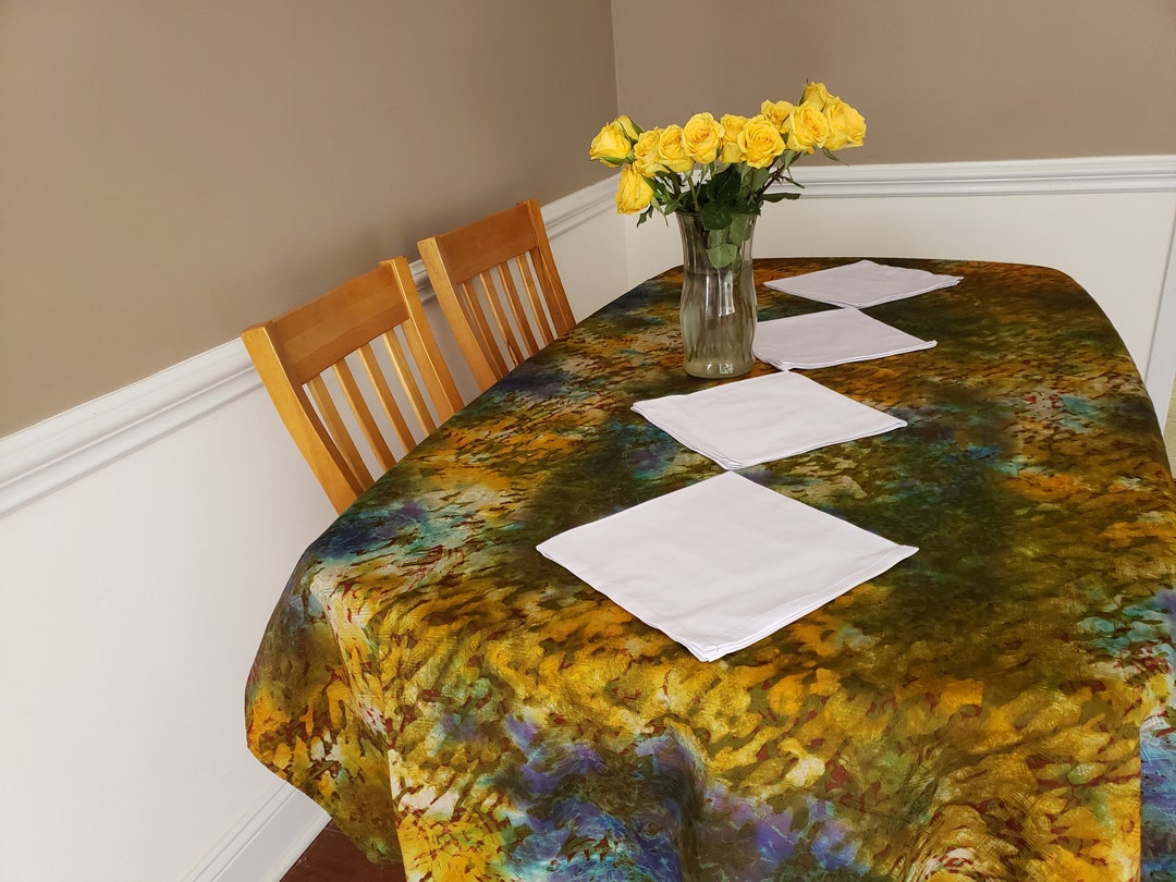 Ahaban African Batik Tablecloth Textured Cotton Bazin With 4 Cotton ...