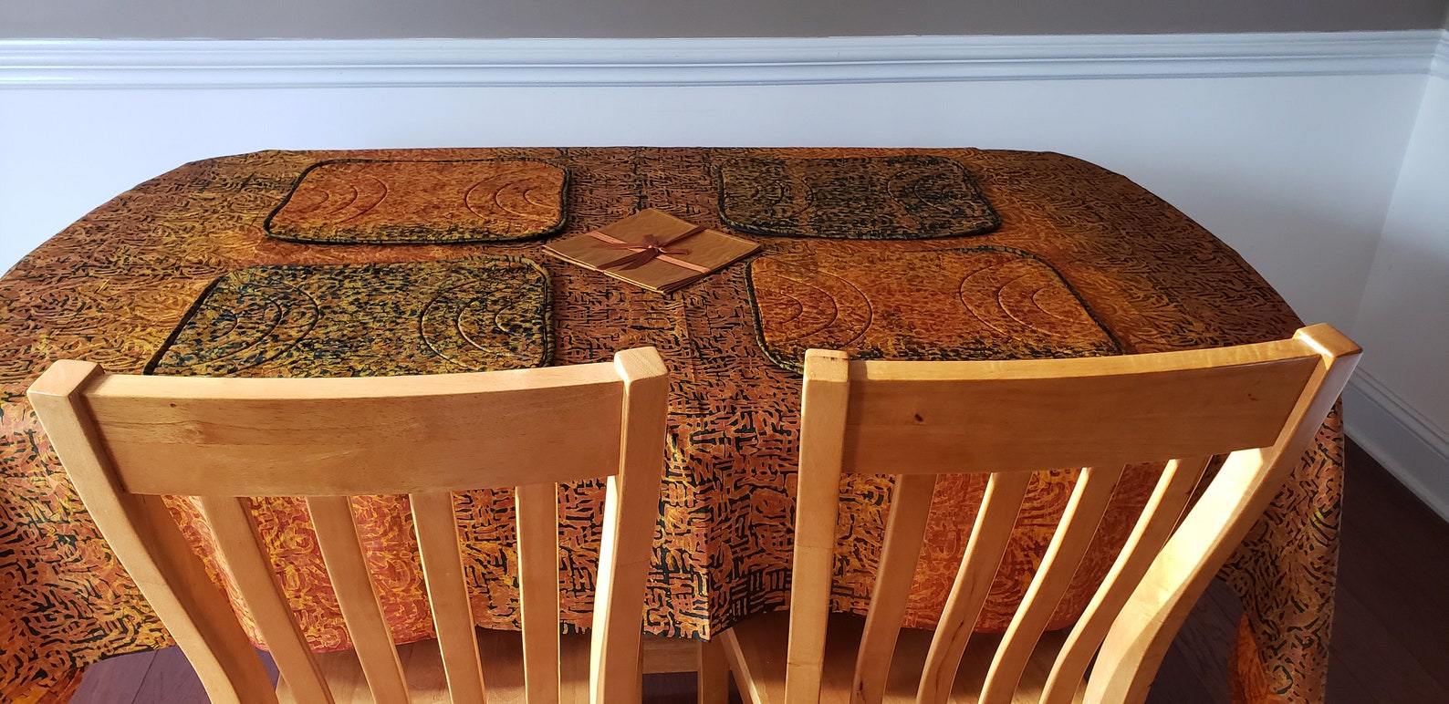 Firaw African Cotton Batik Tablecloth 4 Placemats 4 Dinner - Etsy