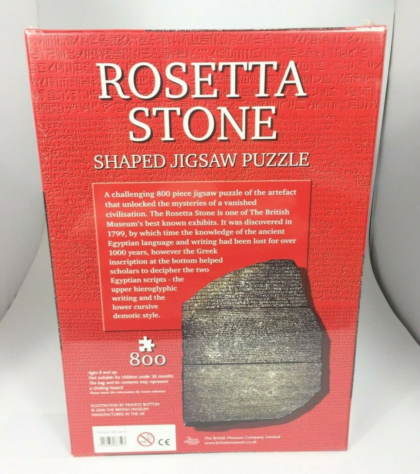 The British Museum Rosetta Stone Shaped 800 Pieces Jigsaw | Etsy