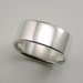 Forged Silver Band, Rounded Square Profile Silver Band, Silver Band ...