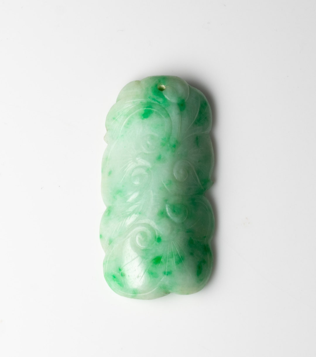 Carved Jadeite Pendant, Jadeite Carving, Sculpted Jadeite, Vintage ...