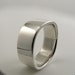 Forged Silver Band, Rounded Square Profile Silver Band, Silver Band ...