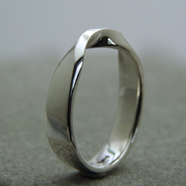 Modern Silver Ring - Etsy