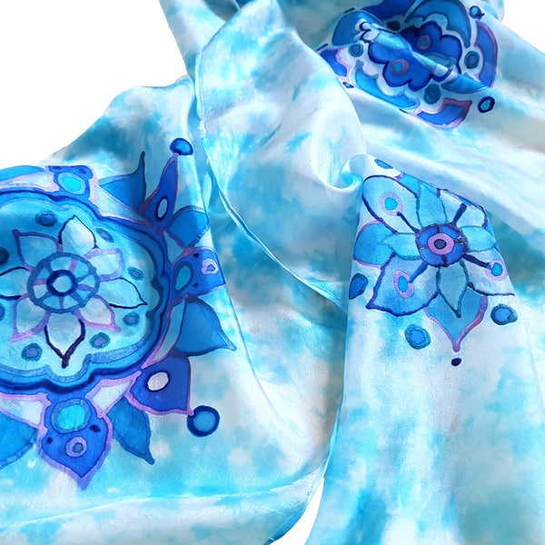 Light Blue Scarf - Etsy