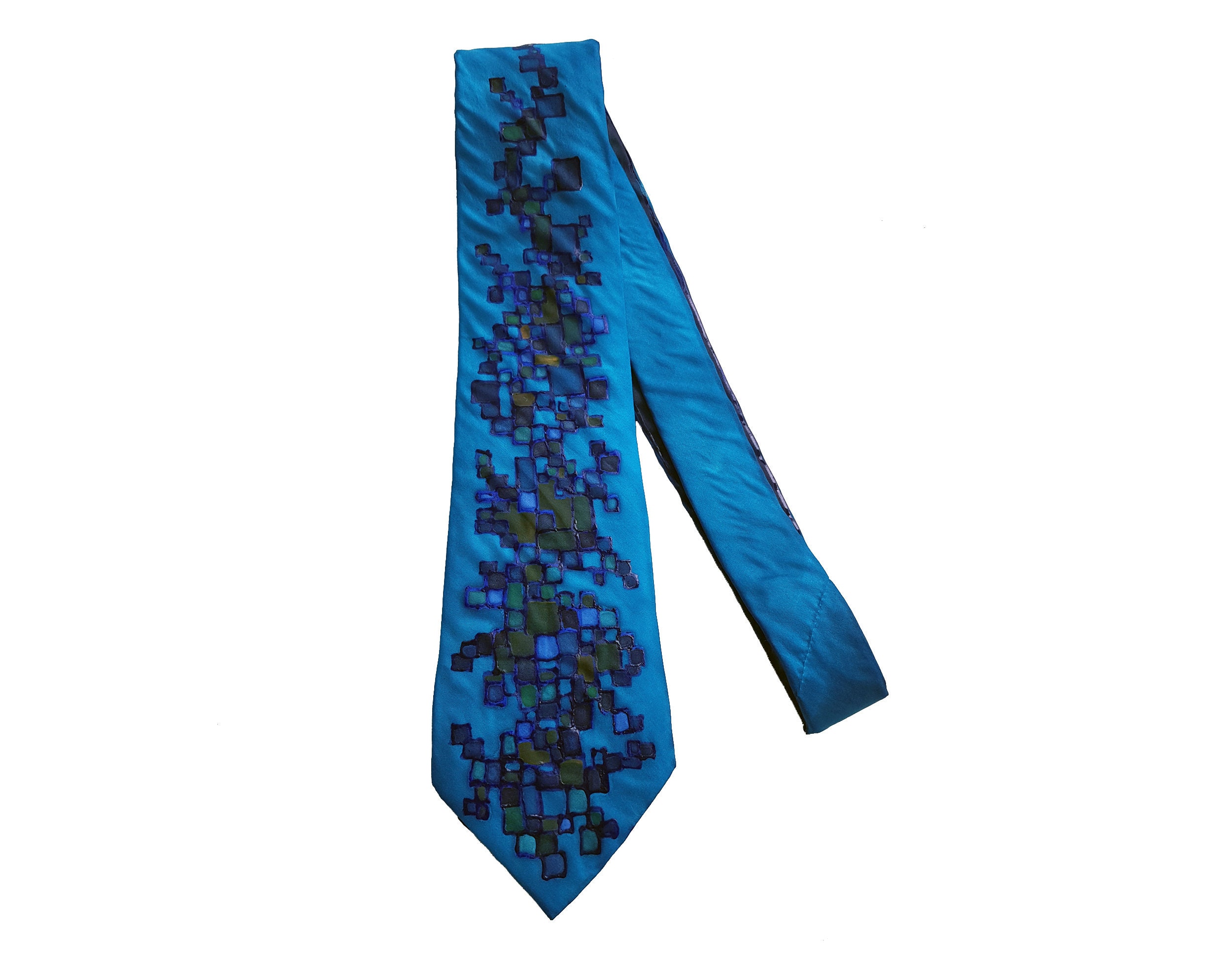Custom Tie Men, Blue Green Tie, Wedding Tie Men, Skinny Tie ...