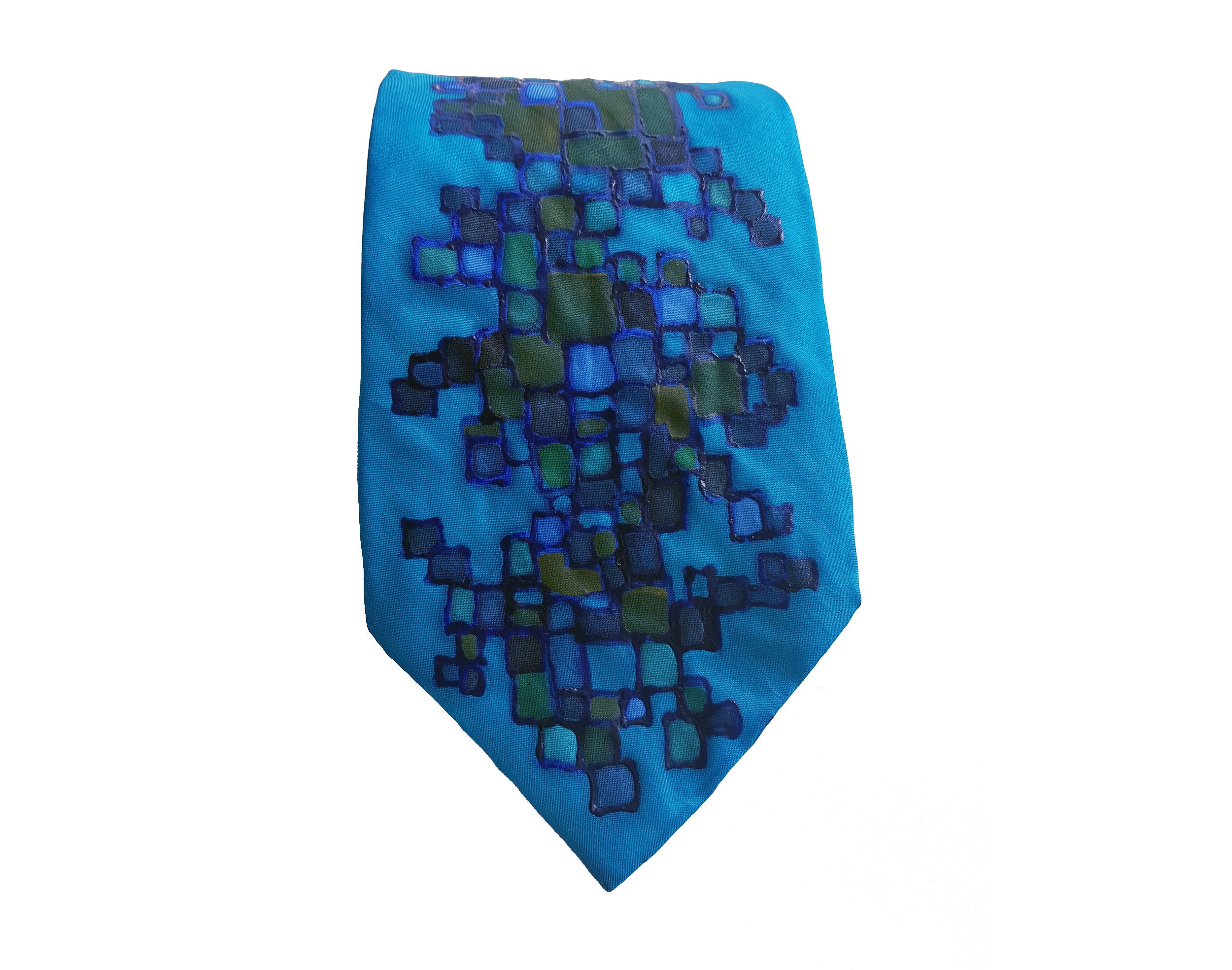 Custom Tie Men, Blue Green Tie, Wedding Tie Men, Skinny Tie ...