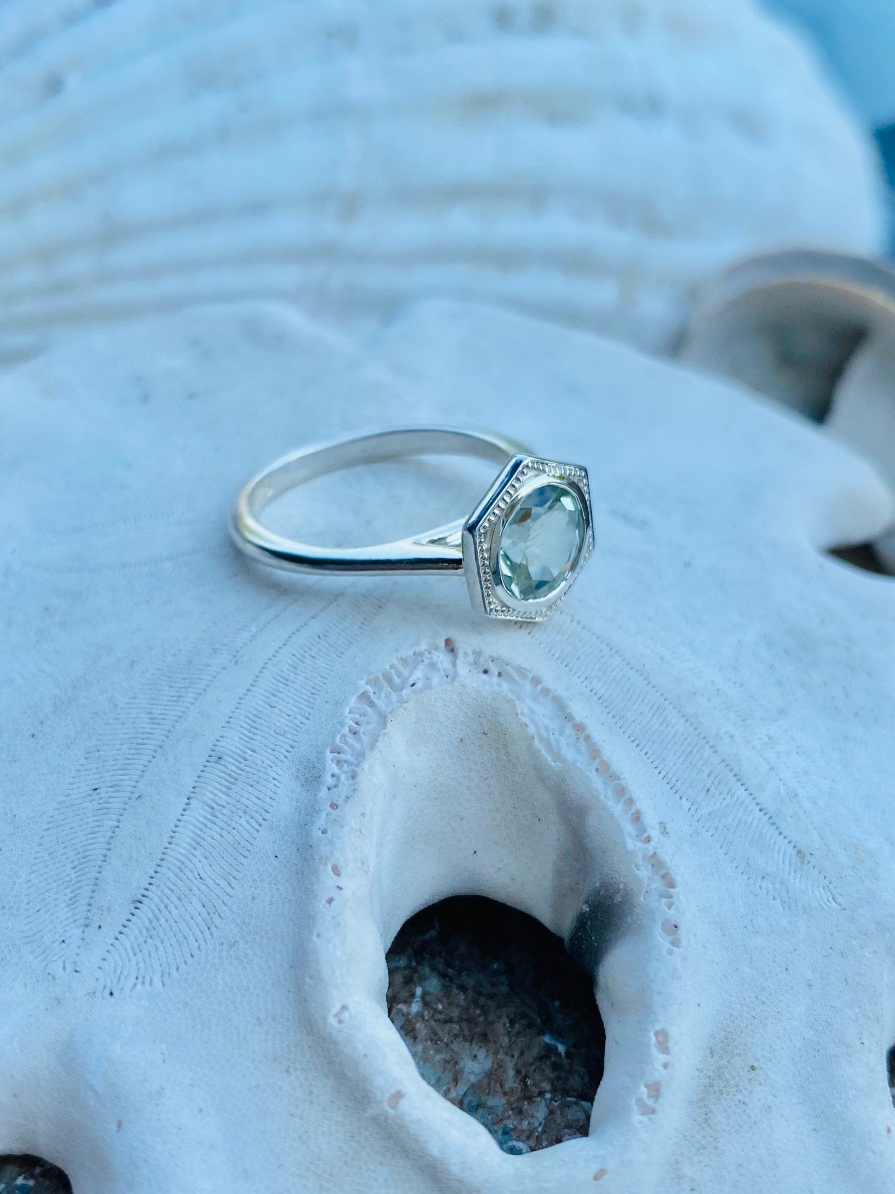 Gold Prasiolite Ring Art Deco Prasiolite Ring Green Amethyst | Etsy