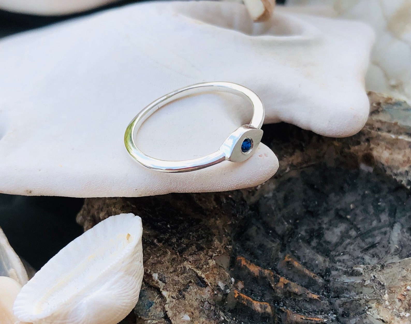 Evil Eye Ring Diamond Evil Eye Ring Sapphire Evil Eye Ring - Etsy