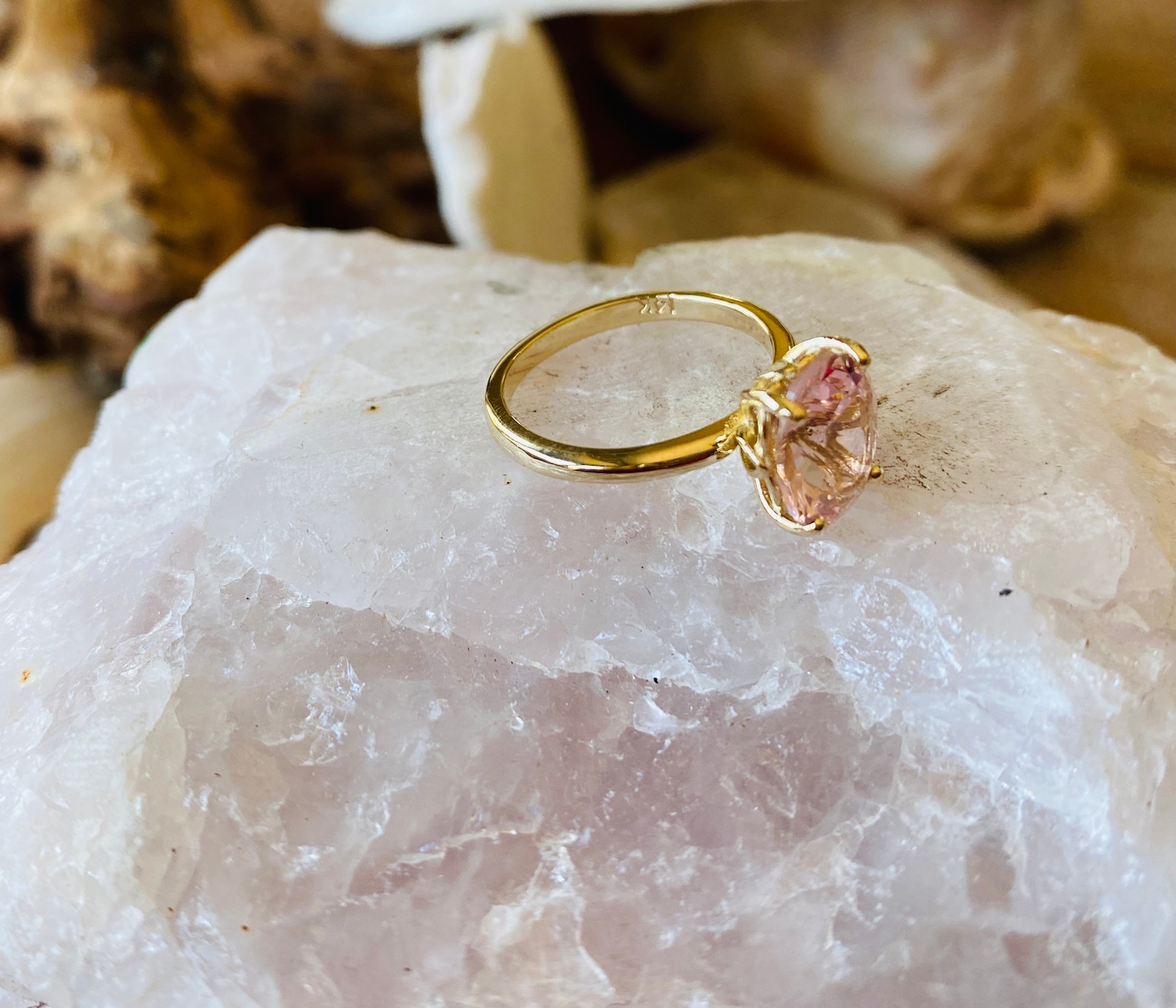Morganite Ring Morganite Engagement Ring Gold Morganite - Etsy