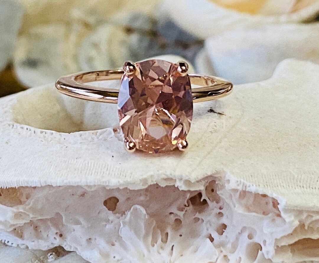 Morganite Ring, Morganite Engagement Ring, Gold Morganite Ring ...