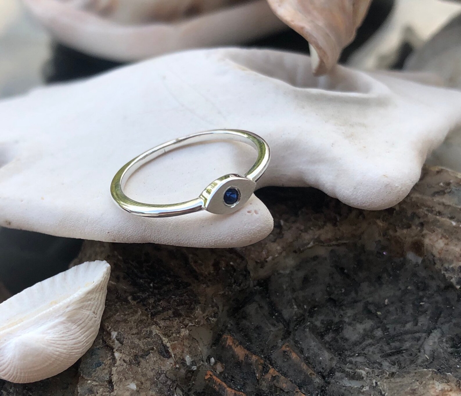 Evil Eye Ring Diamond Evil Eye Ring Sapphire Evil Eye Ring - Etsy