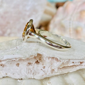 14k Round Sunrise Topaz Ring, Large Sunrisetopaz Ring, Sunrise Topaz ...