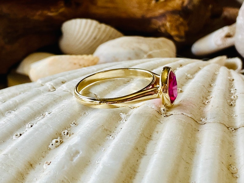 14k Gold Oval Ruby Ring Ruby Engagement Ring Gold Ruby Ring - Etsy