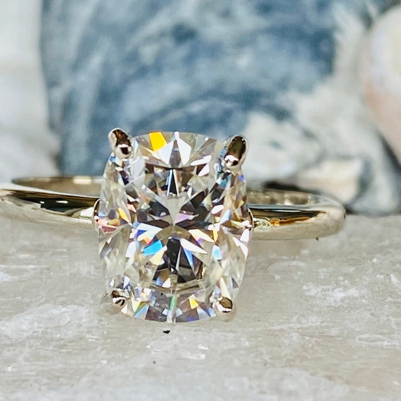 Diamond Antique Cut Ring - Etsy