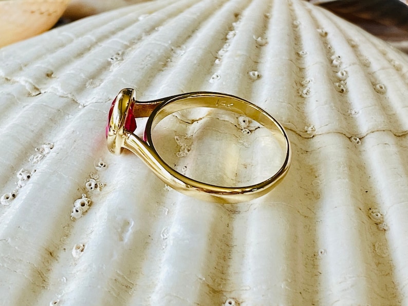 14k Gold Oval Ruby Ring Ruby Engagement Ring Gold Ruby Ring - Etsy