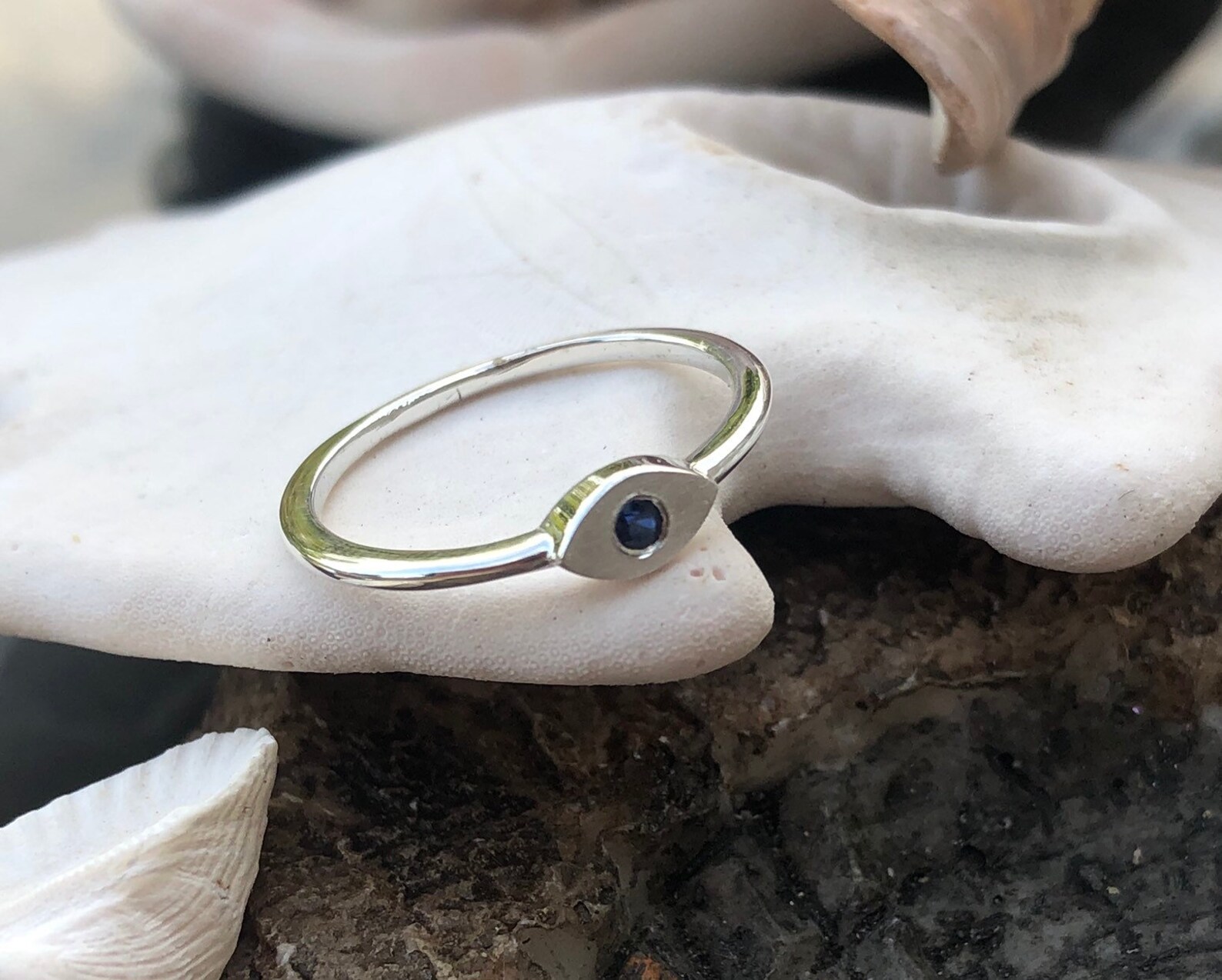 Evil Eye Ring Diamond Evil Eye Ring Sapphire Evil Eye Ring - Etsy