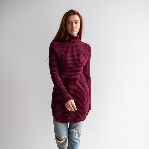 Maroon Sweater - Etsy