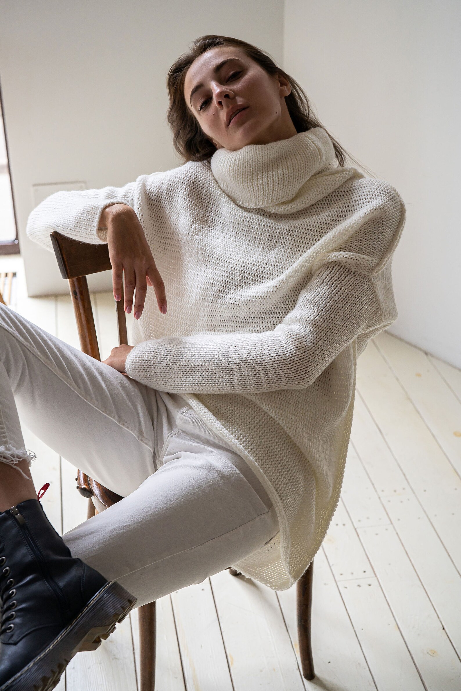 Blue Pastel Sweater Oversized Sweater Crochet Knit Sweater - Etsy