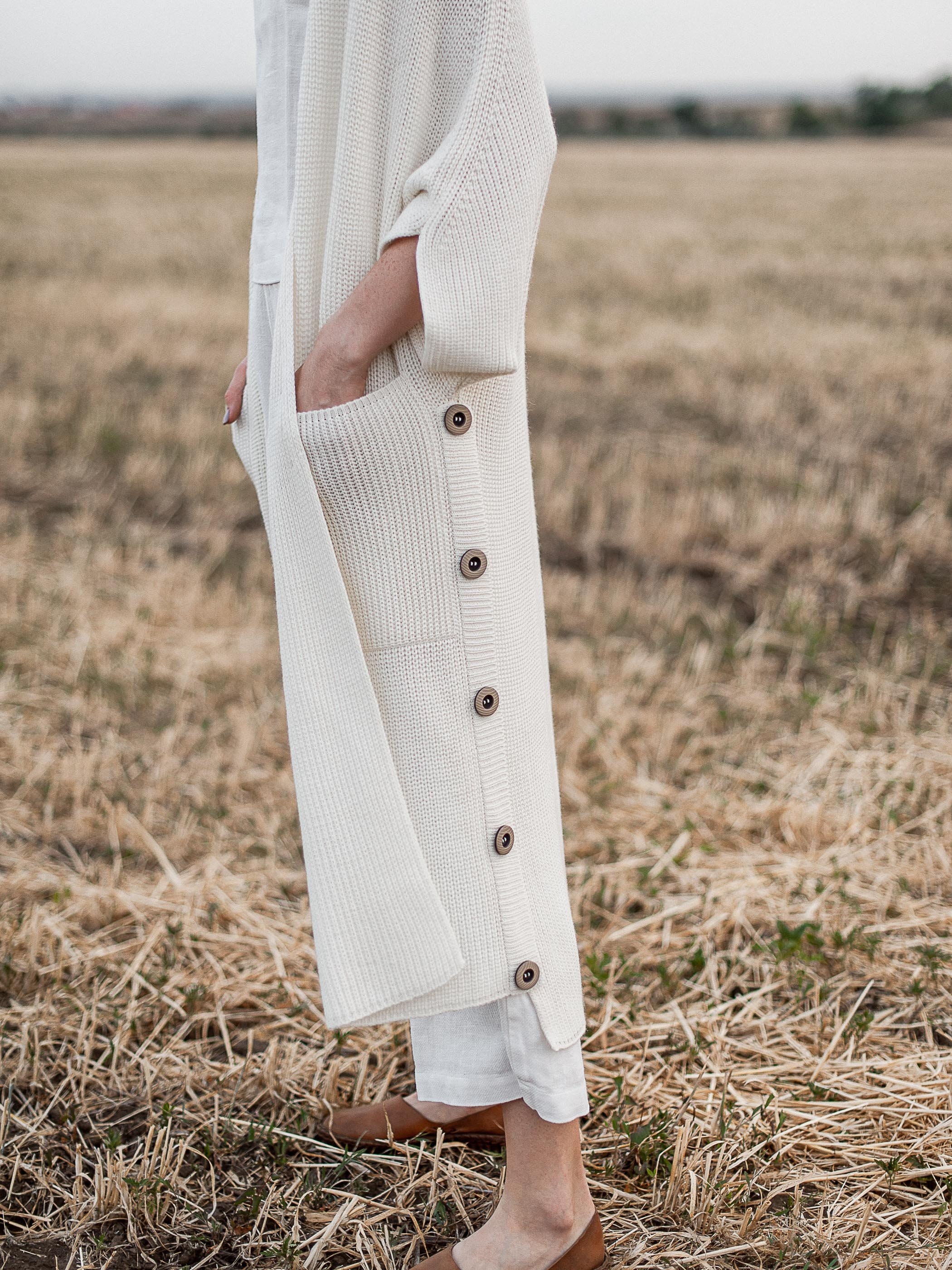 White Oversized Cardigan, Chunky Knit Cardigan for Women, Wool Kimono ...