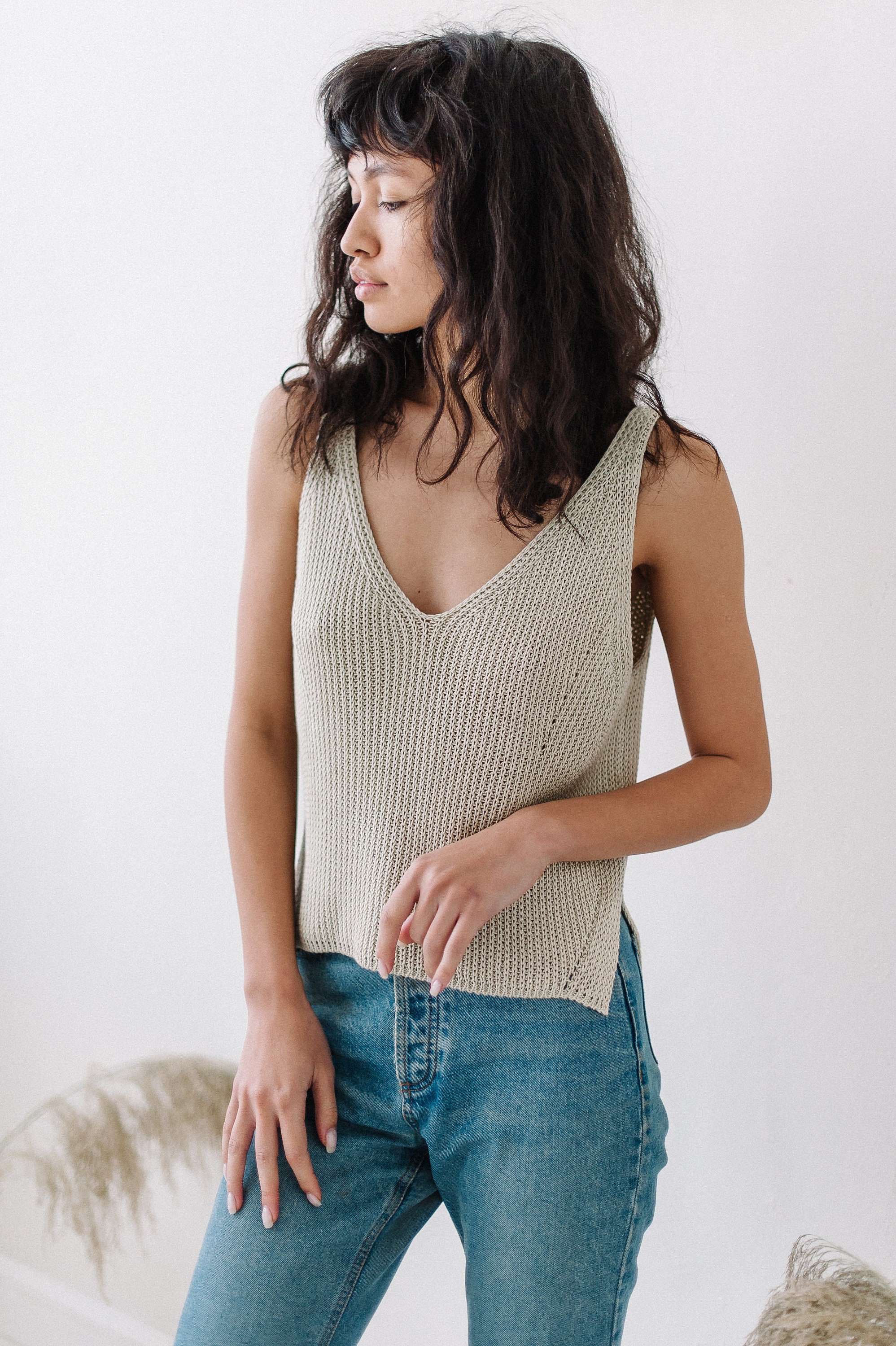 Beige Sheer Top, Festival Top for Women, Boho Crochet Tank Top, - Etsy