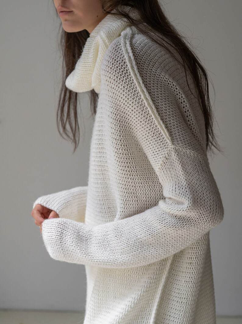 Blue Pastel Sweater Oversized Sweater Crochet Knit Sweater - Etsy