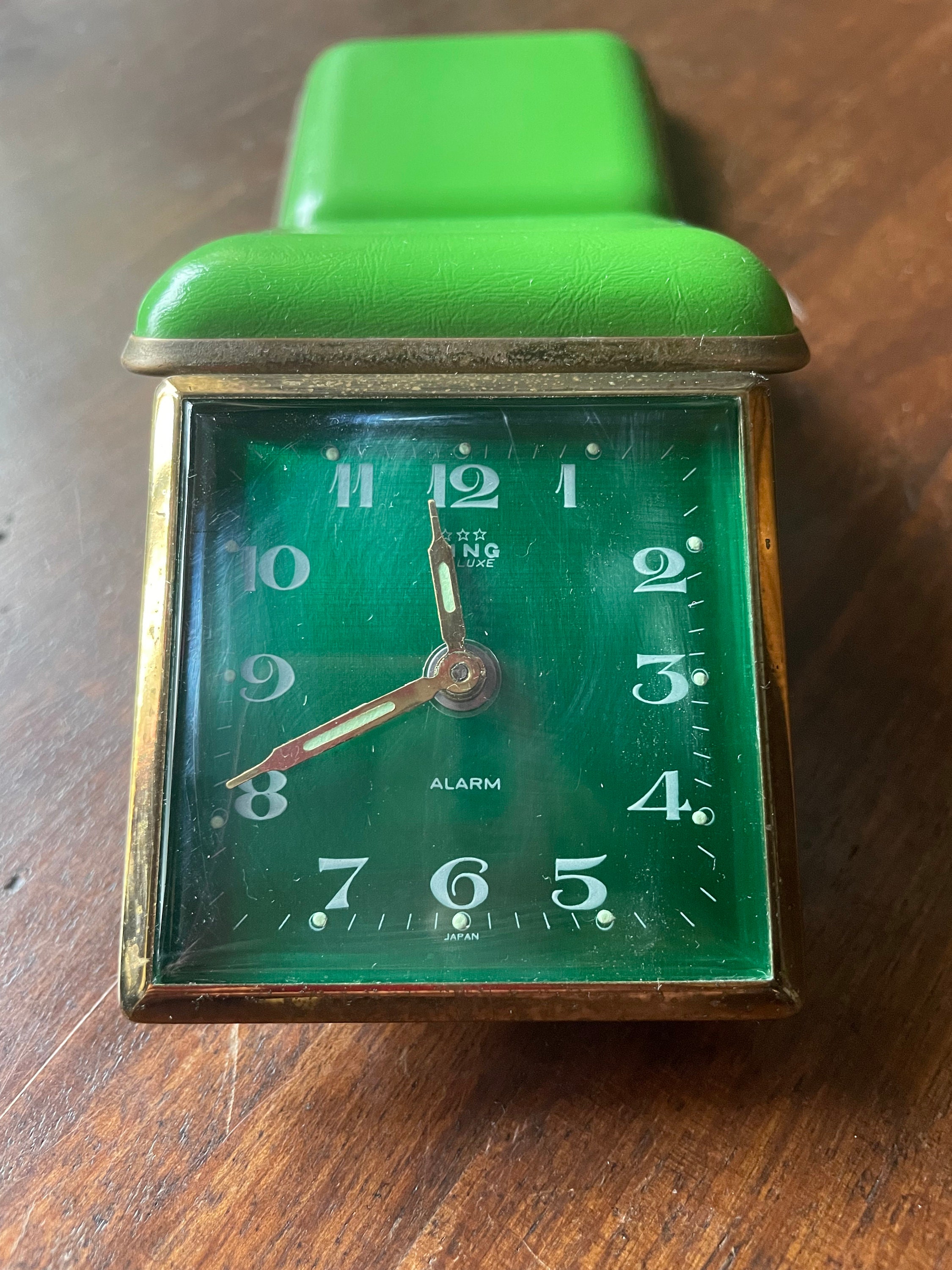 KING De Luxe Vintage Alarm Clock Made in Japan Travel Alarm Clock ...