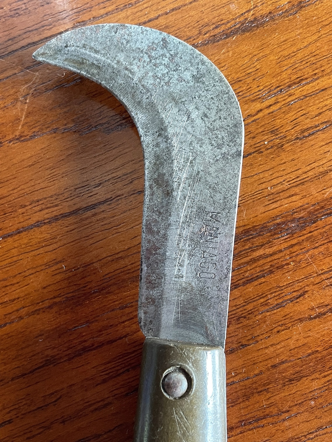 Vintage Knife Produced by Maniago Cutlery With Billhook-shaped Blade ...