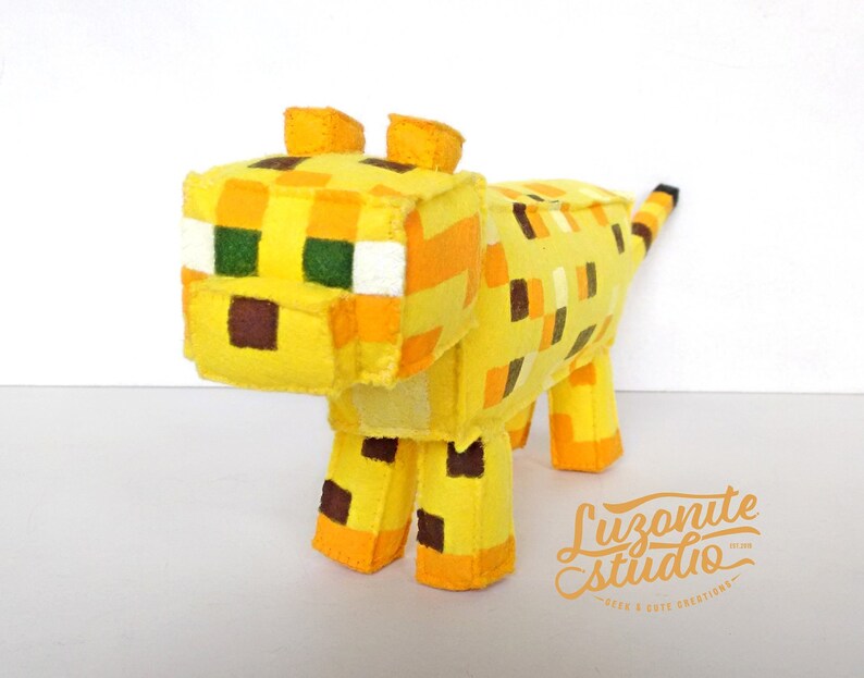 Peluche inspirado en el ocelote de Minecraft hecho a mano de | Etsy