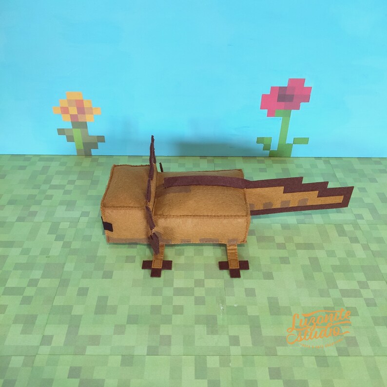 Peluche inspirado en el ajolote silvestre de Minecraft hecho a mano de ...