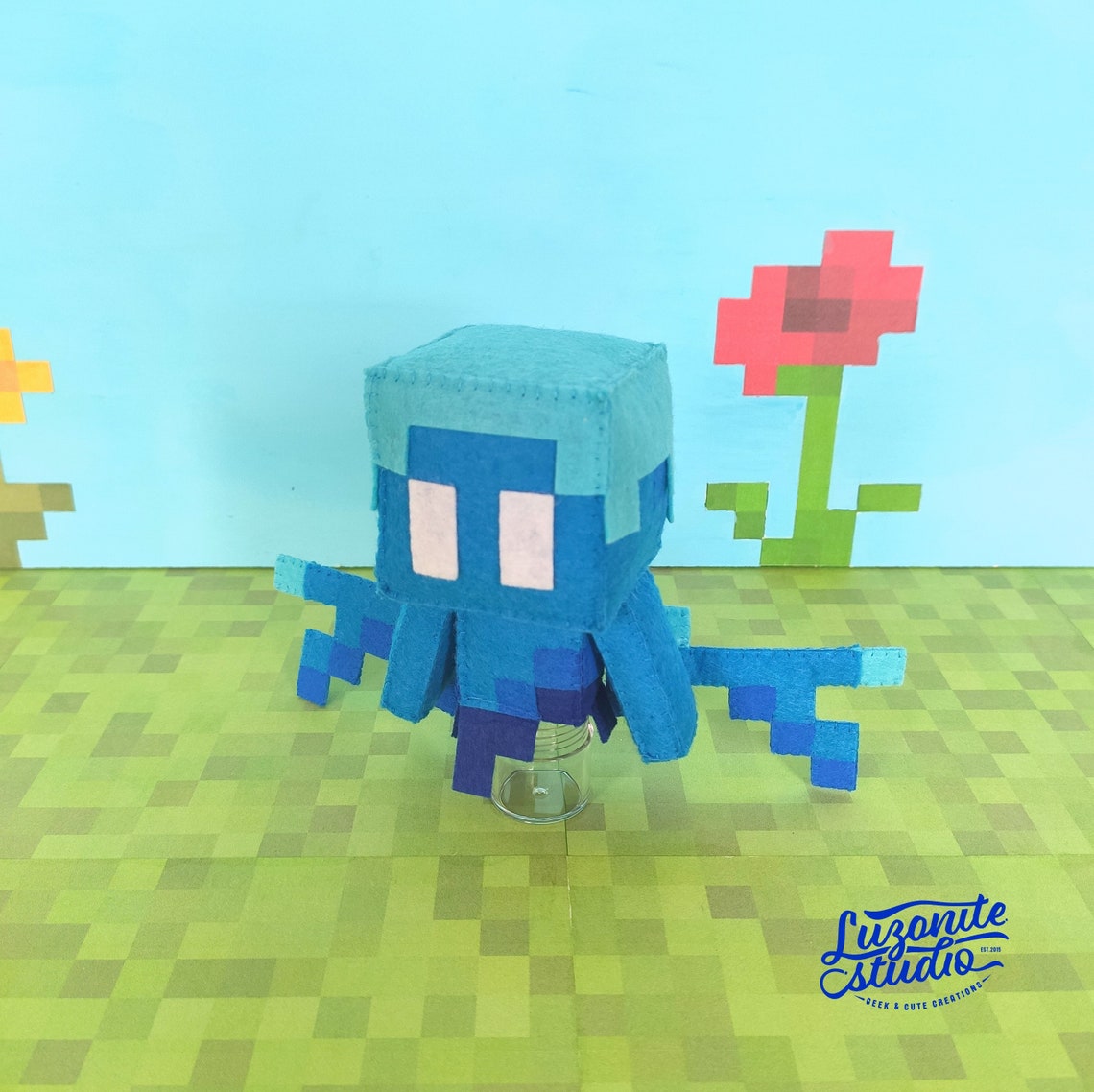 Minecraft Allay Inspired Stuffed Animal Handmade Felt - Etsy UK