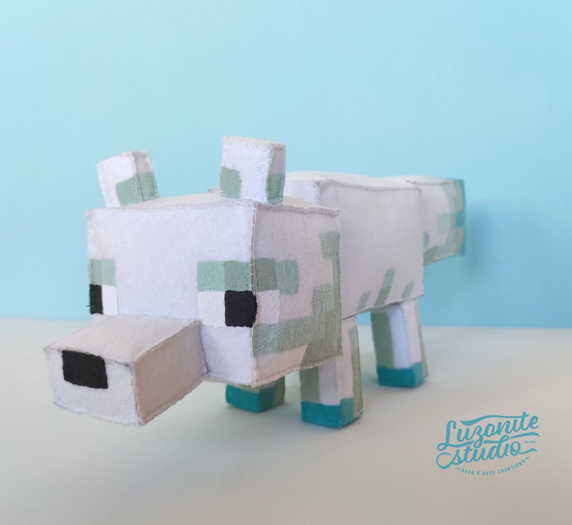 Peluche inspirado en el zorro de nieve de Minecraft hecho a | Etsy México